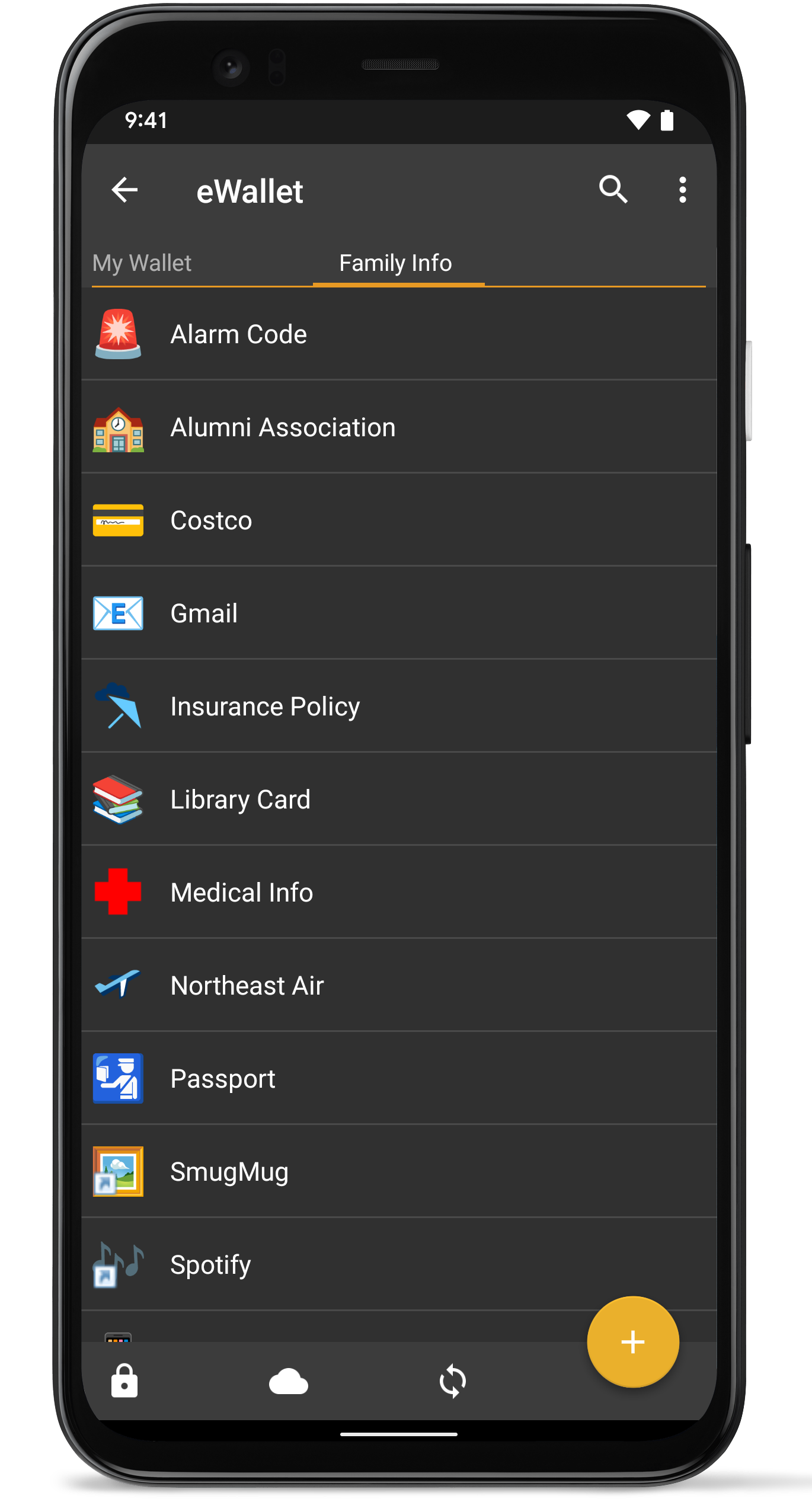 eWallet for Android | Ilium Software