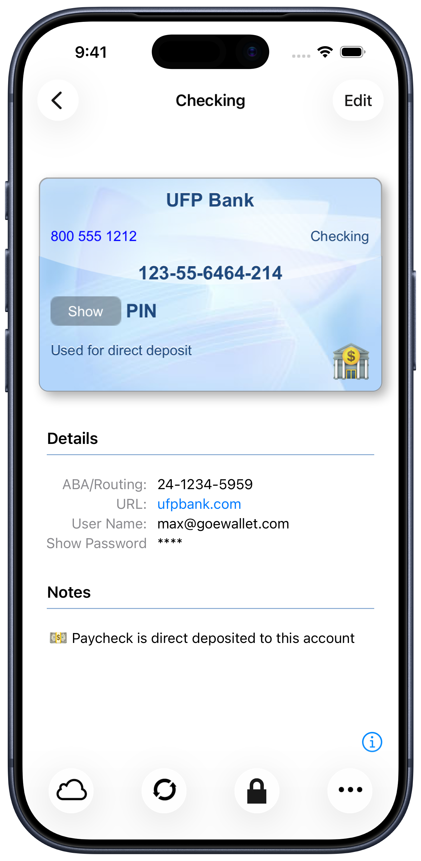 eWallet for iPhone and iPad | Ilium Software