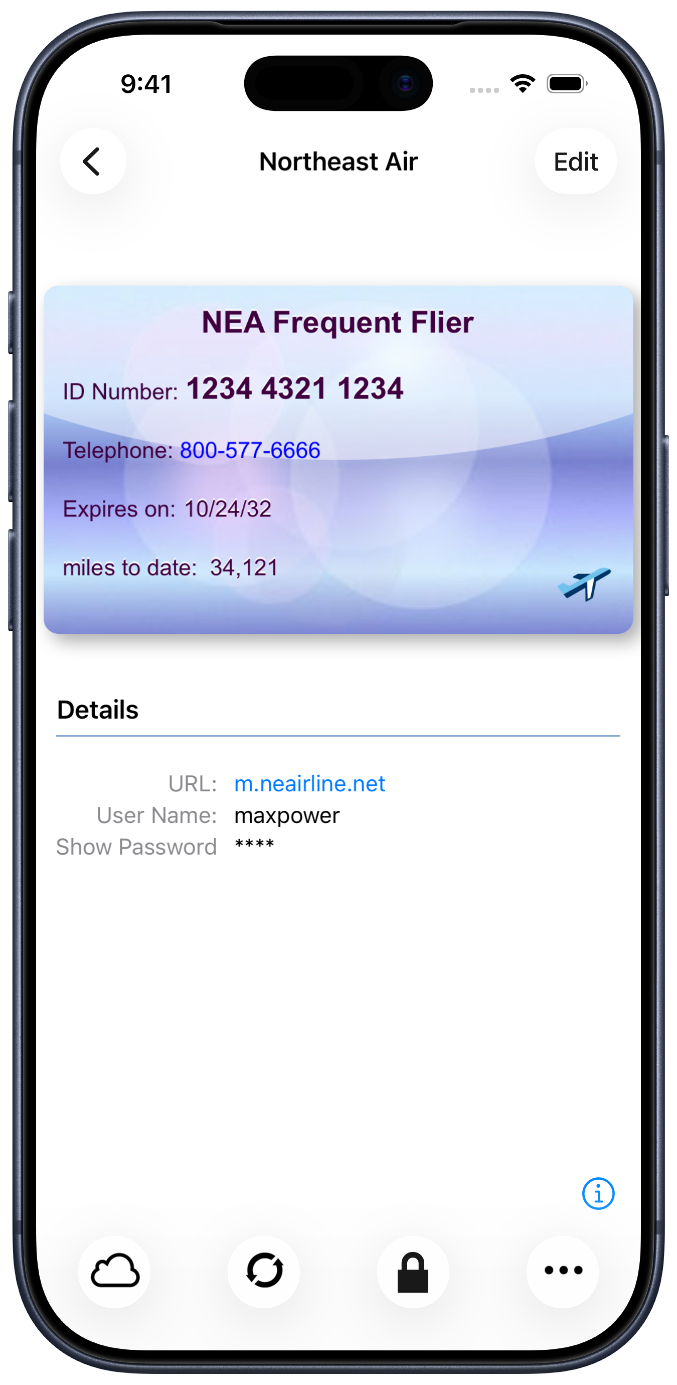 eWallet for iPhone and iPad | Ilium Software