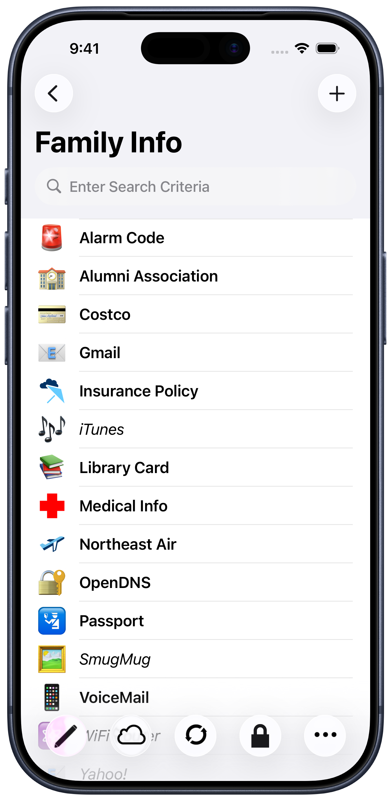eWallet for iPhone and iPad | Ilium Software