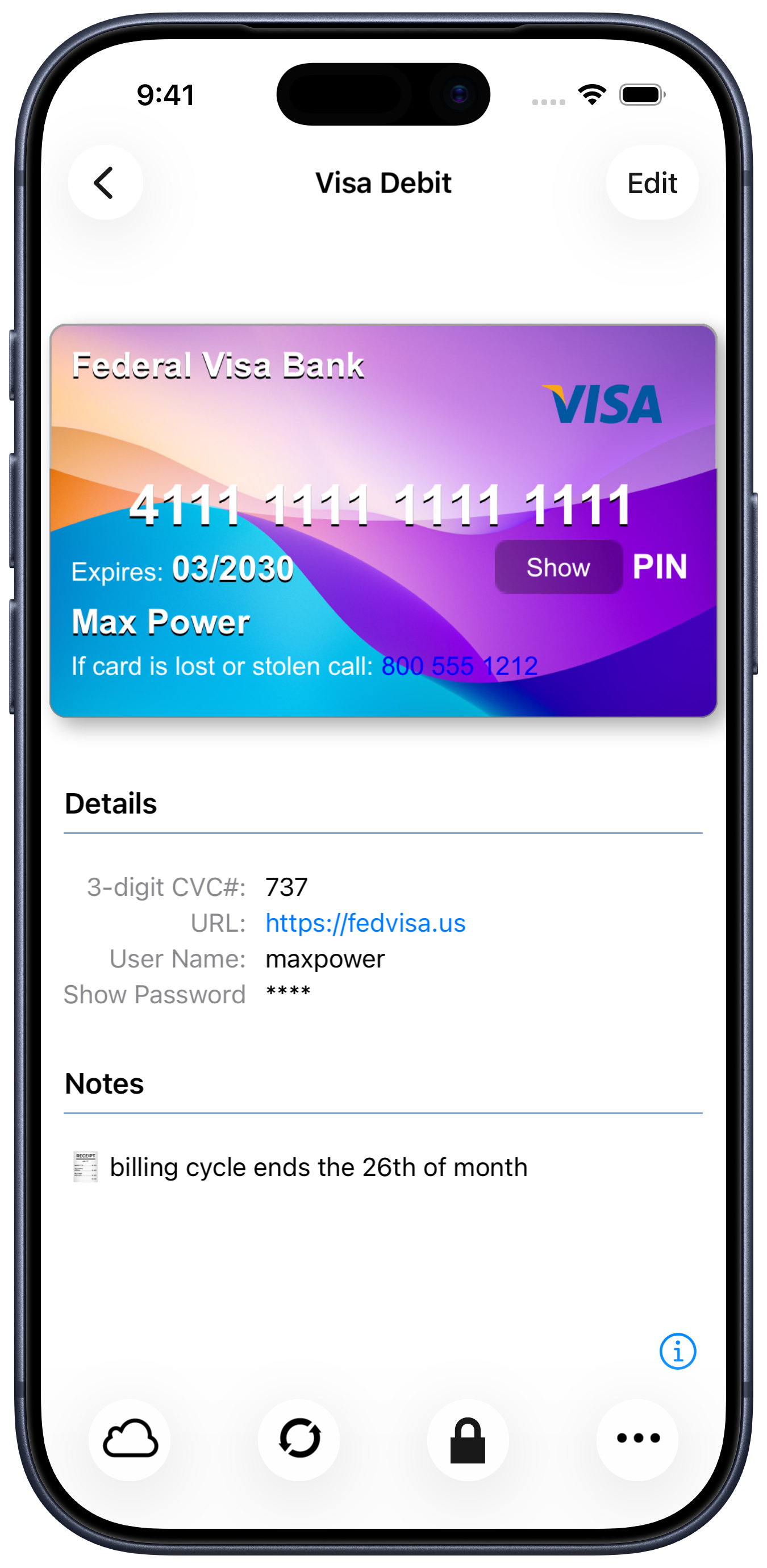 eWallet for iPhone and iPad | Ilium Software