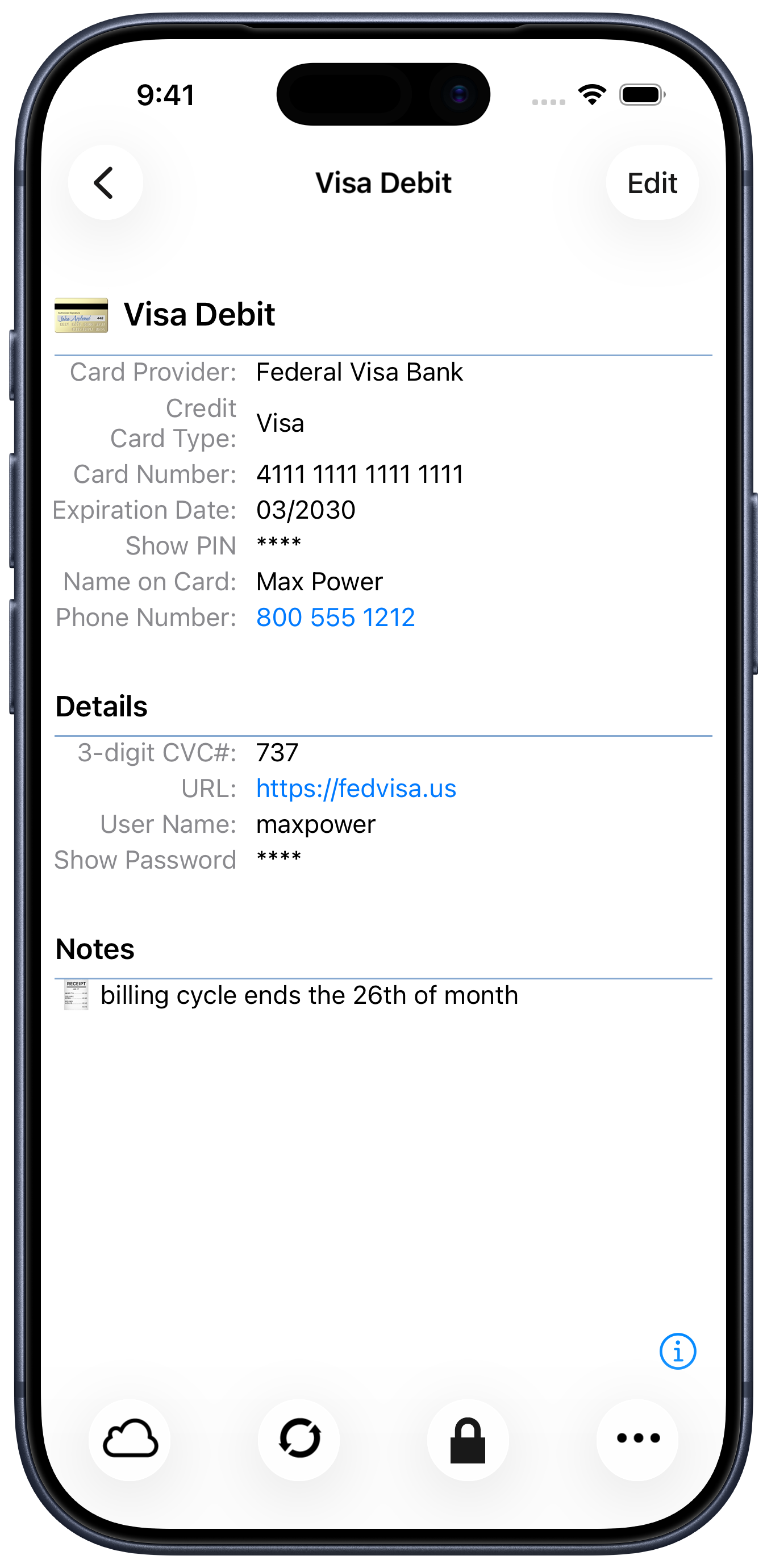 eWallet for iPhone and iPad | Ilium Software