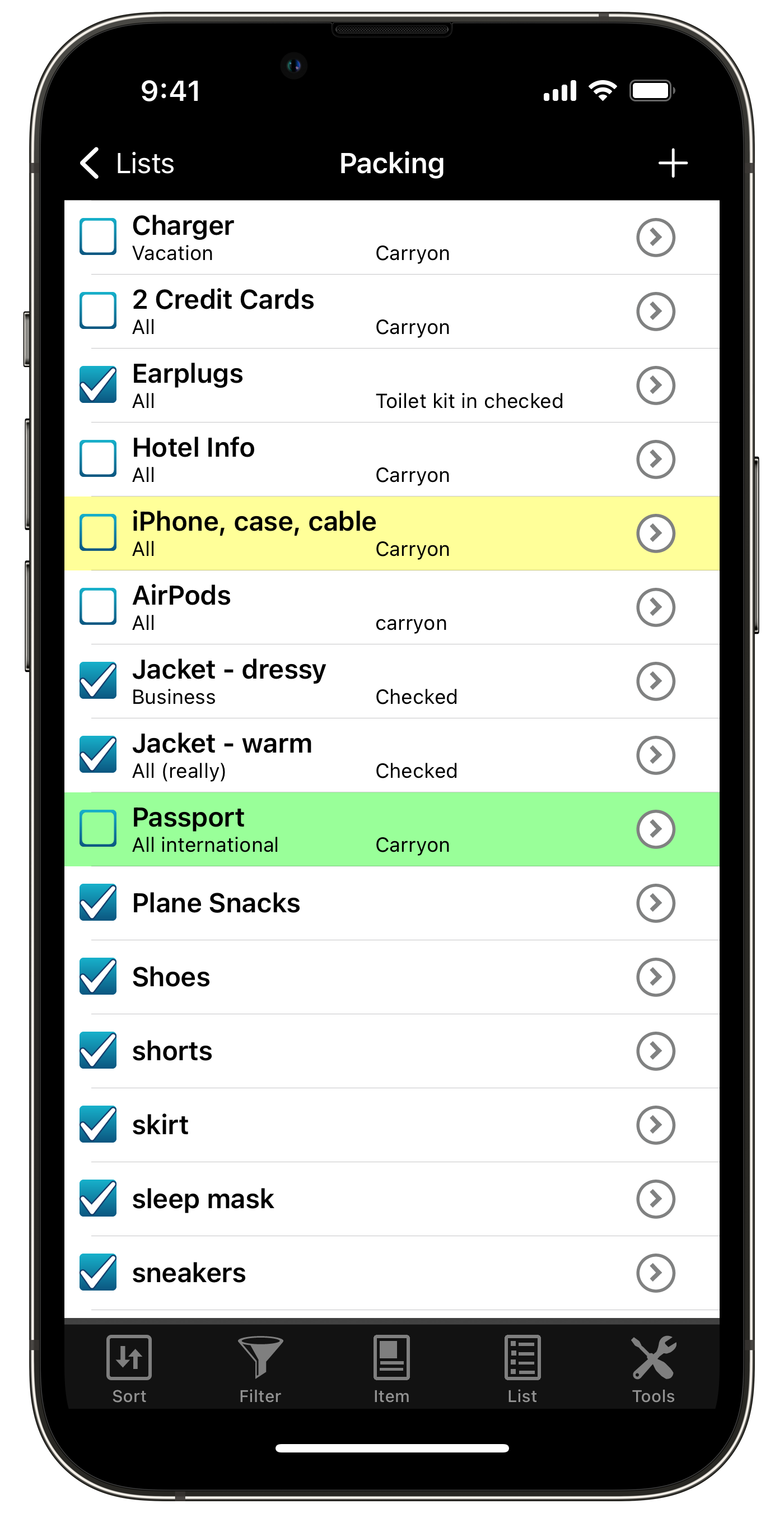 ListPro for iPhone | Ilium Software