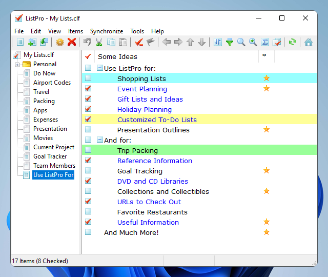 ListPro for Windows | Ilium Software