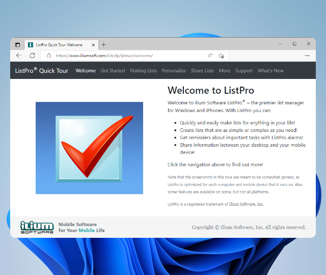 ListPro for Windows | Ilium Software