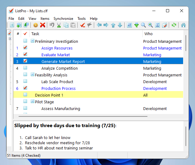 ListPro for Windows | Ilium Software