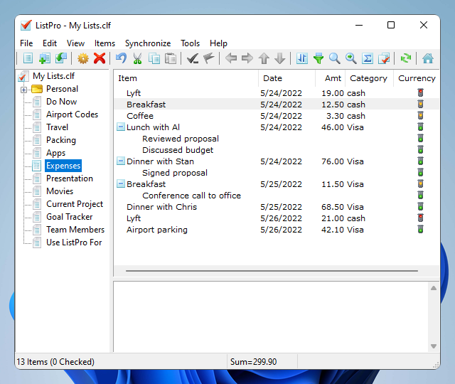 ListPro for Windows | Ilium Software